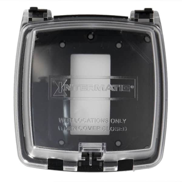 Intermatic Plastic In-Use Weatherproof Cover, Vertical Mount, 2-Gang ...