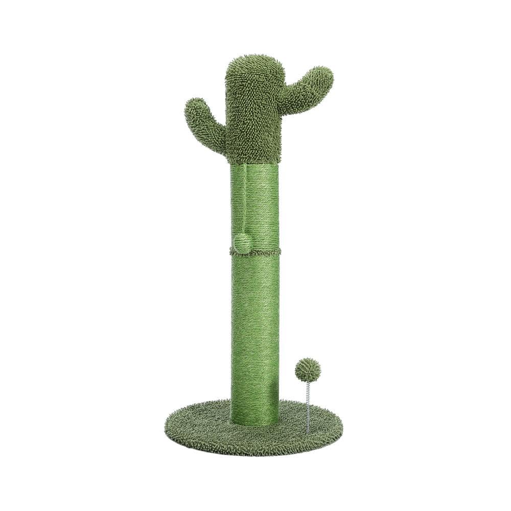 cenadinz Large Cactus Cat Scratching Post with Natural Sisal Ropes Cat ...
