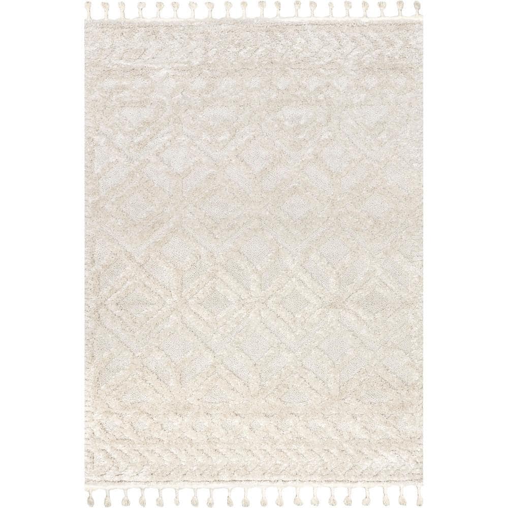 nuLOOM Akia Ivory 5 ft. x 8 ft. Geometric Area Rug OZDN18C-508 - The ...