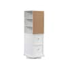 HomeVisions White Craft Storage Tower 425033 - The Home Depot