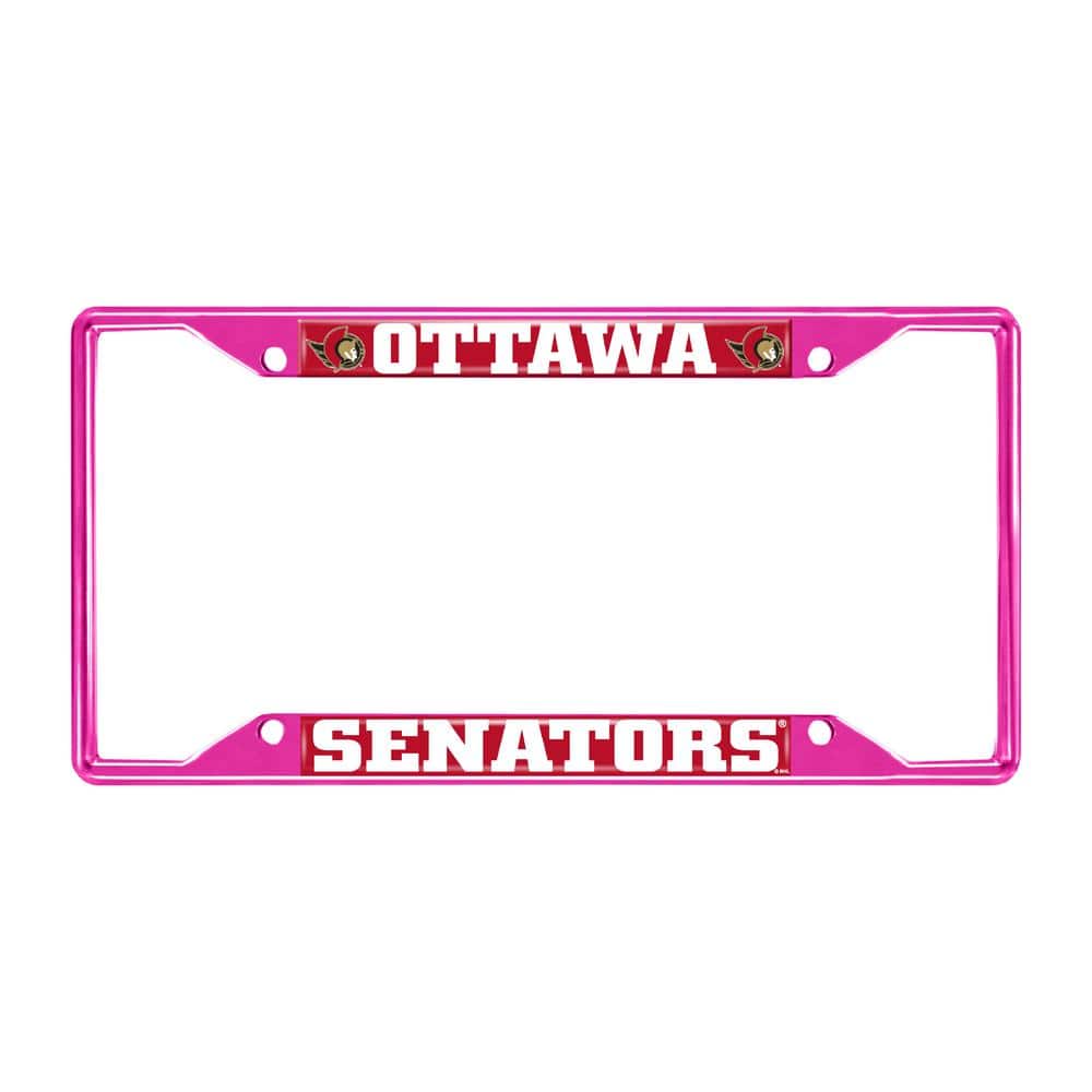 FANMATS Universal Fit NHL - Ottawa Senators License Plate Frame - Pink ...