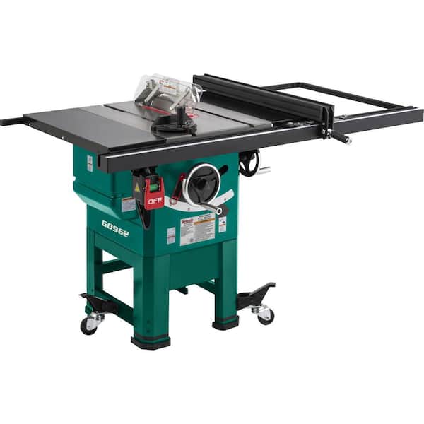 Grizzly Industrial 10 in. 2 HP Open-Stand Hybrid Table Saw G0962 - The ...