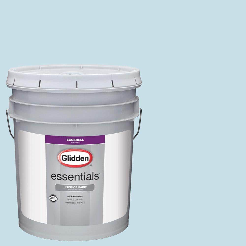 Glidden Essentials 5 gal. #HDGB44U Crystal Blue Waters Eggshell ...