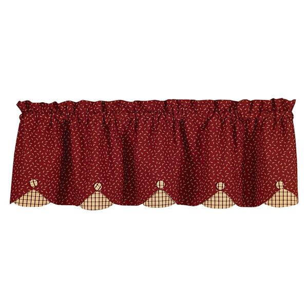 Park Designs Apple Jack Scallop Valance 447-473 - The Home Depot