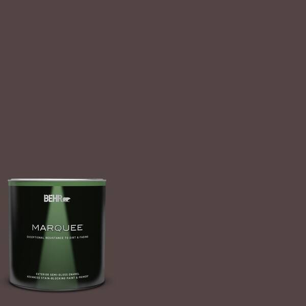 BEHR MARQUEE 1 qt. #ECC-43-3 Chaparral Semi-Gloss Enamel Exterior Paint ...