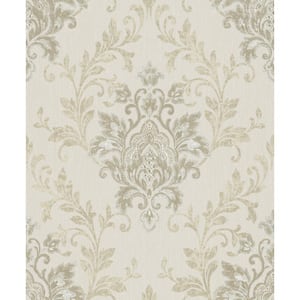 Metallic Taupe Fine Texture Design Vinyl on Non-Woven Non-Pasted ...