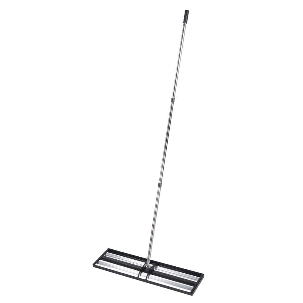 SKONYON Lawn Leveling Rake with Roller, 48 x 10 in. Stainless Steel ...