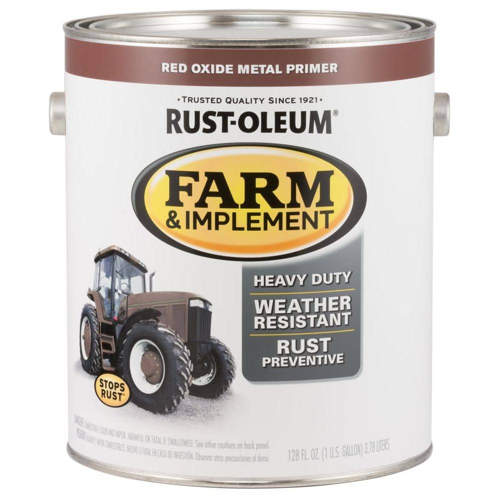 Rust-Oleum 1 gal. Farm & Implement Red Oxide Metal Primer 280171 - The ...