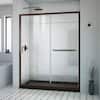 DreamLine 36 in. L x 60 in. W x 76-3/4 in. H Alcove Shower Kit with ...
