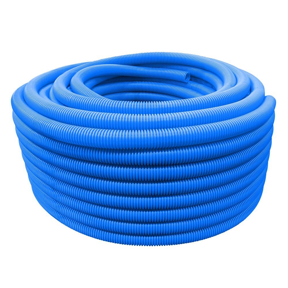 PLUMBFLEX Pre-Sleeved PEX 1 in. x 300 ft. Blue HDPE Corrugated PEX-A ...