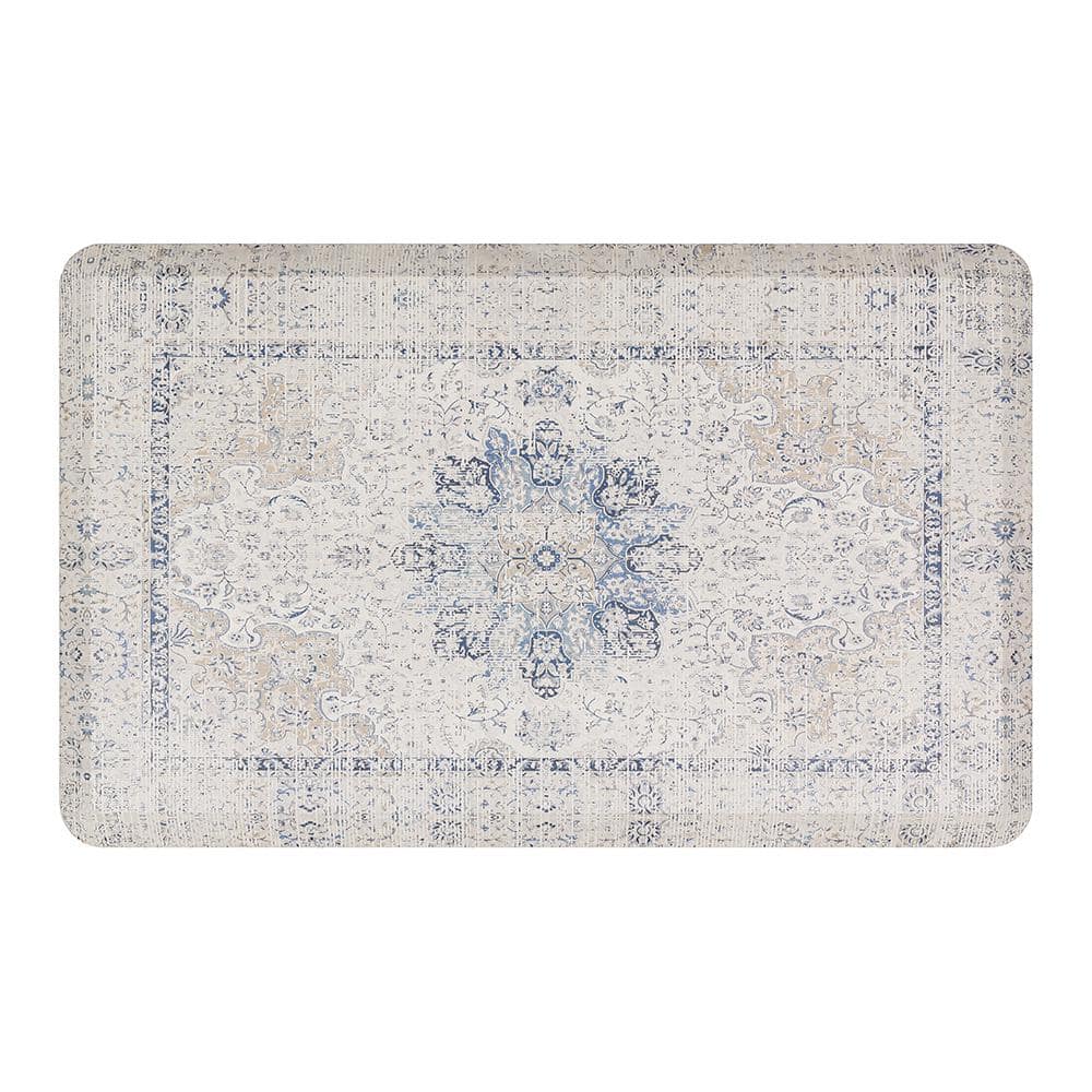 Mohawk Home Fresco Charm Gray 20 in. x 32 in. Indoor Comfort Kitchen ...