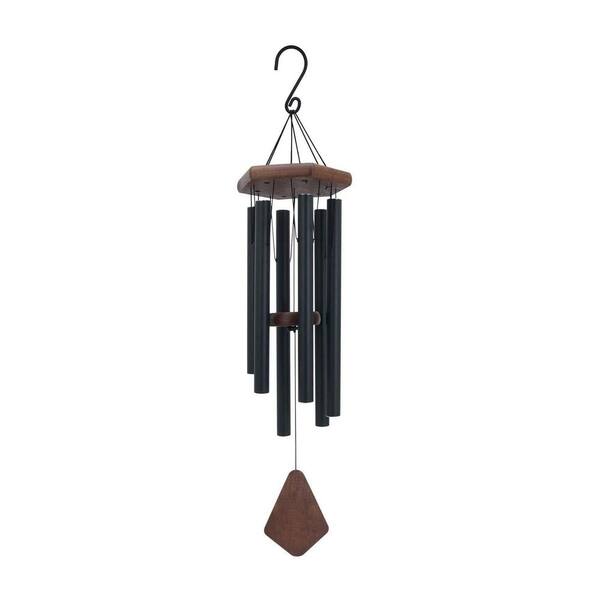 Primehome 32 in. Gold Rose Aluminum Outdoor Wind Chimes - Deep Soothing ...