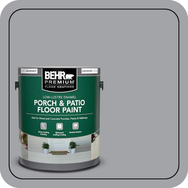 BEHR PREMIUM 1 gal. #N530-4 Power Gray Low-Lustre Enamel Interior ...