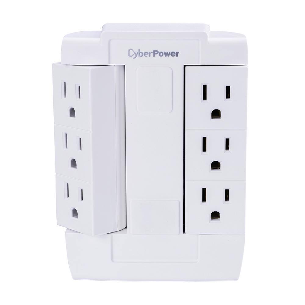CyberPower 6-Outlet Swivel Wall Tap GT600P - The Home Depot