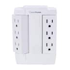 GE 6-Outlet Side Access Tap, White 54543 - The Home Depot