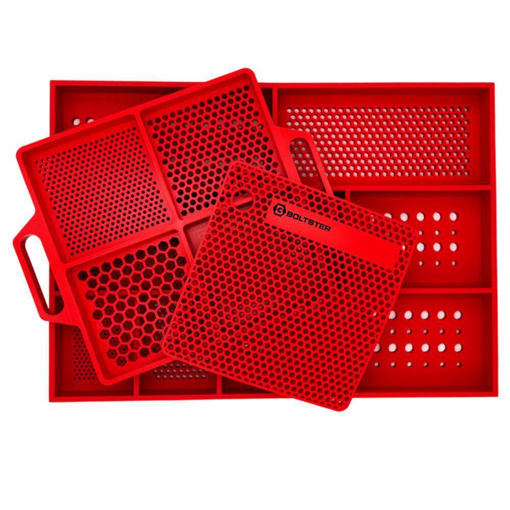 BOLTSTER Ultimate Bundle Red Tool Tray Set BTS-500003R - The Home Depot