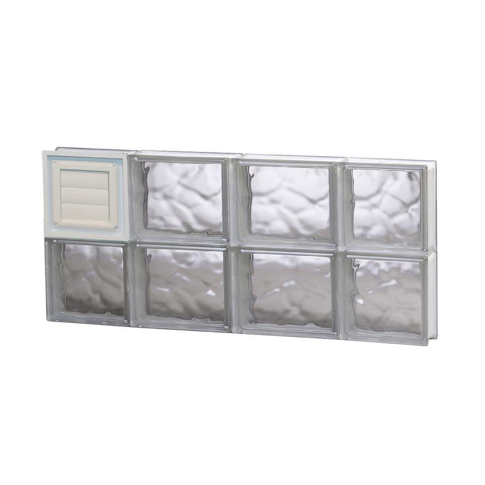 Clearly Secure 27 in. x 11.5 in. x 3.125 in. Frameless Wave Pattern ...