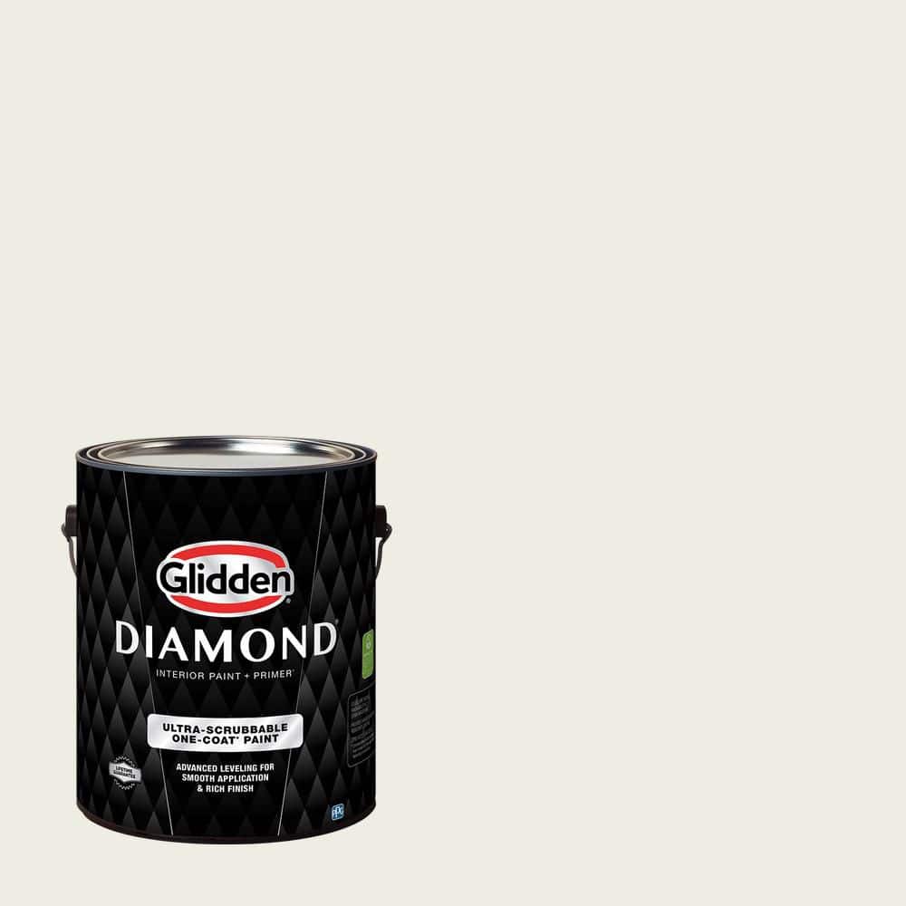 Glidden Diamond 1 gal. PPG1006-1 Gypsum Ultra-Flat Interior Paint with ...