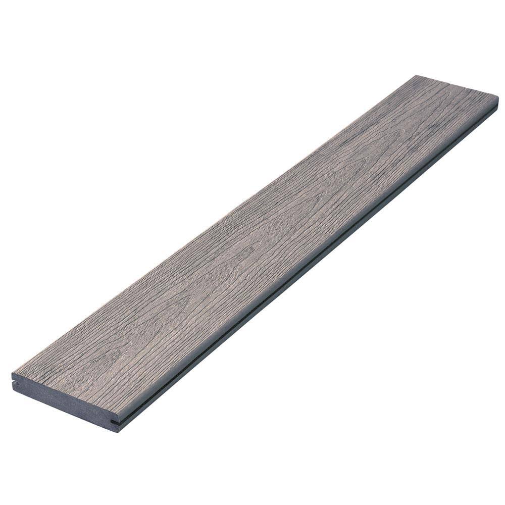 1x6-12' Fiberon Sanctuary Composite Deck Board-Chai Grooved Edge ...