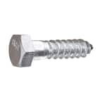 Everbilt 1/2 in. x 3-1/2 in. Hex Zinc Plated Lag Screw (25-Pack) 801670