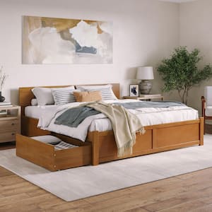 Reviews for AFI Orlando Light Toffee Natural Bronze Solid Wood Frame King Platform Bed with ...