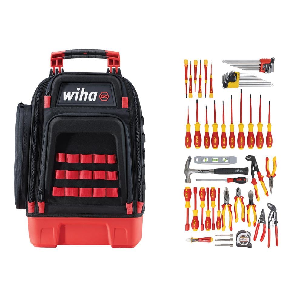 Wiha Master Electrician's 1000-Volt Insulated Tool Kit in Heavy-Duty ...
