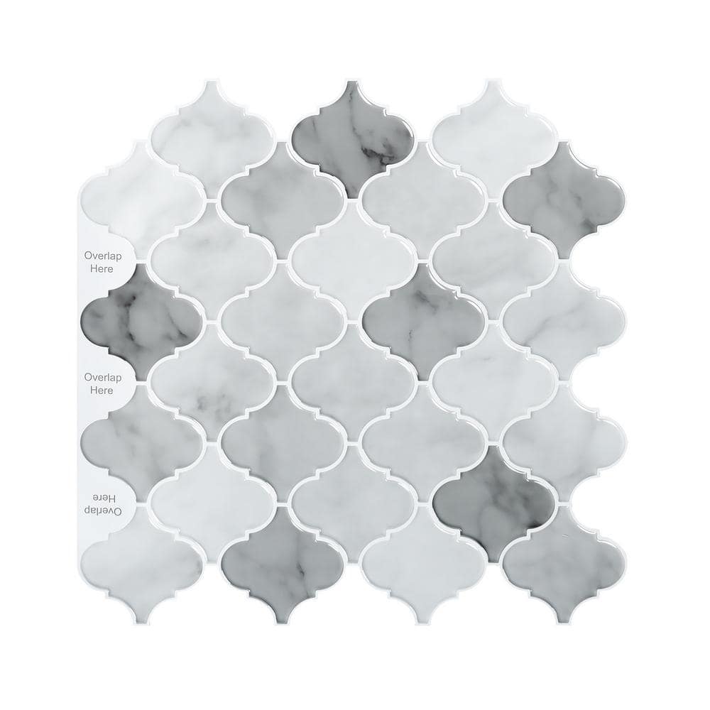 Reviews for ilemong 12"x12" Backsplash Tile for Kitchen Vinly Peel and ...