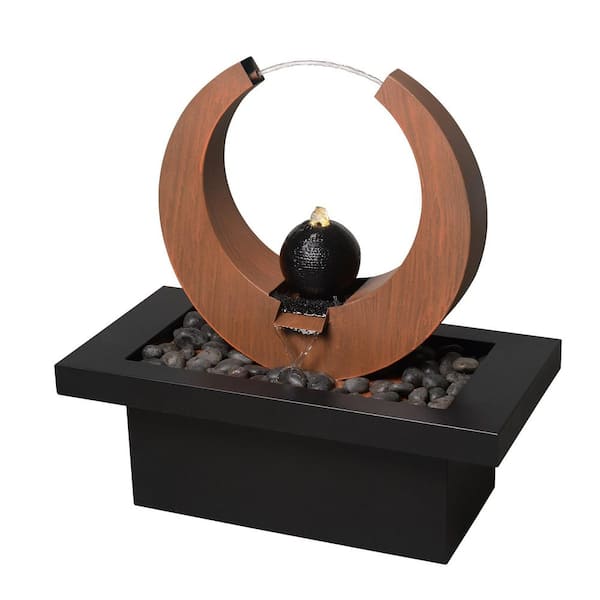 HI-LINE GIFT LTD Metal Fountain - Rusty Top with Black Basin 79532-Q-BR ...