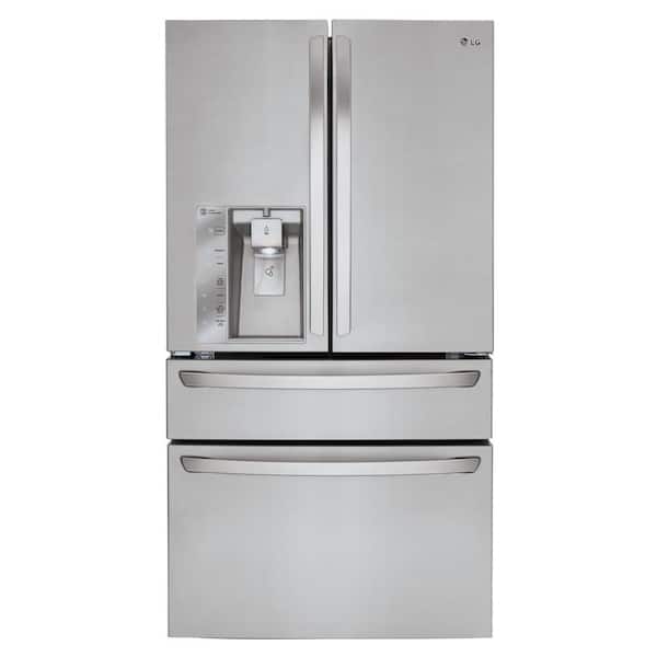 LG 22.7 cu. ft. French Door Refrigerator in Stainless Steel, Counter ...