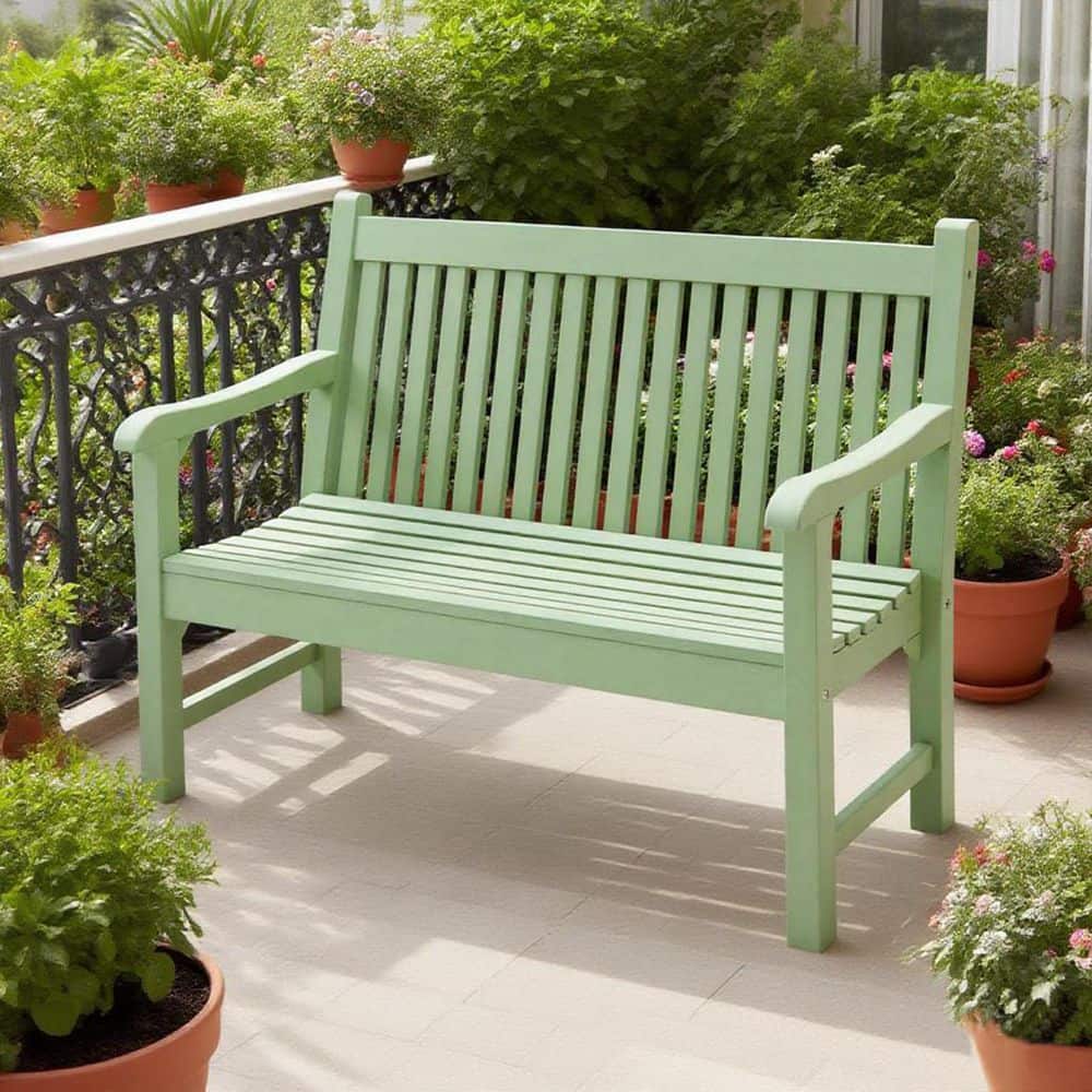 Eongdn All-Weather Polystyrene Lumber 2-Person Plastic Outdoor Garden ...