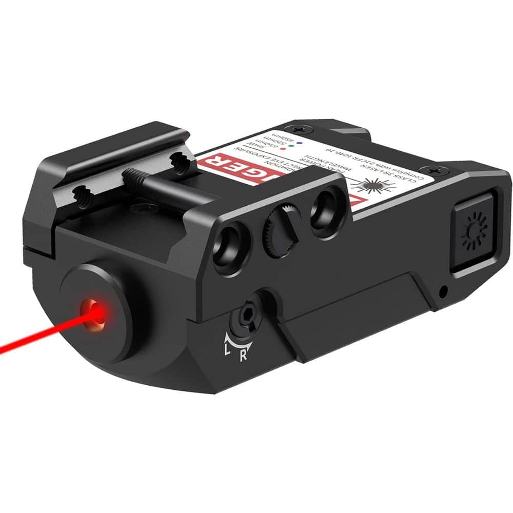 Lukyamzn Red Laser Sight Strobe Mode Aluminum Pistol Mount Ultra Low ...