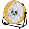 Tornado 24 in. 3-Speed High Velocity heavy-duty Drum Fan in Yellow with ...