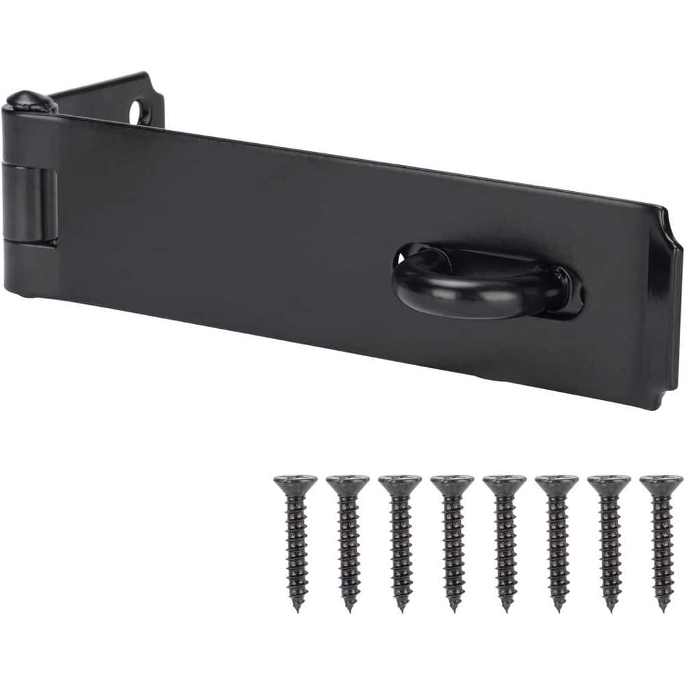Heavy Duty Door Hasp Latch 7-3/4 Extra Thick Steel Safety Gate Lock ...