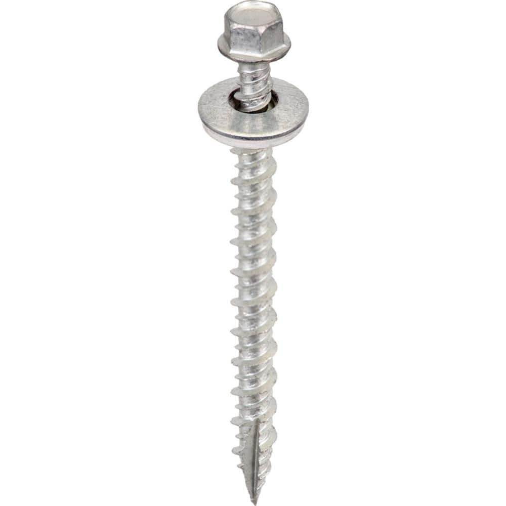 Acorn Hardware #14 x 3 in. Hex Head Galvanized Metal-Wood Screw (Bag of ...