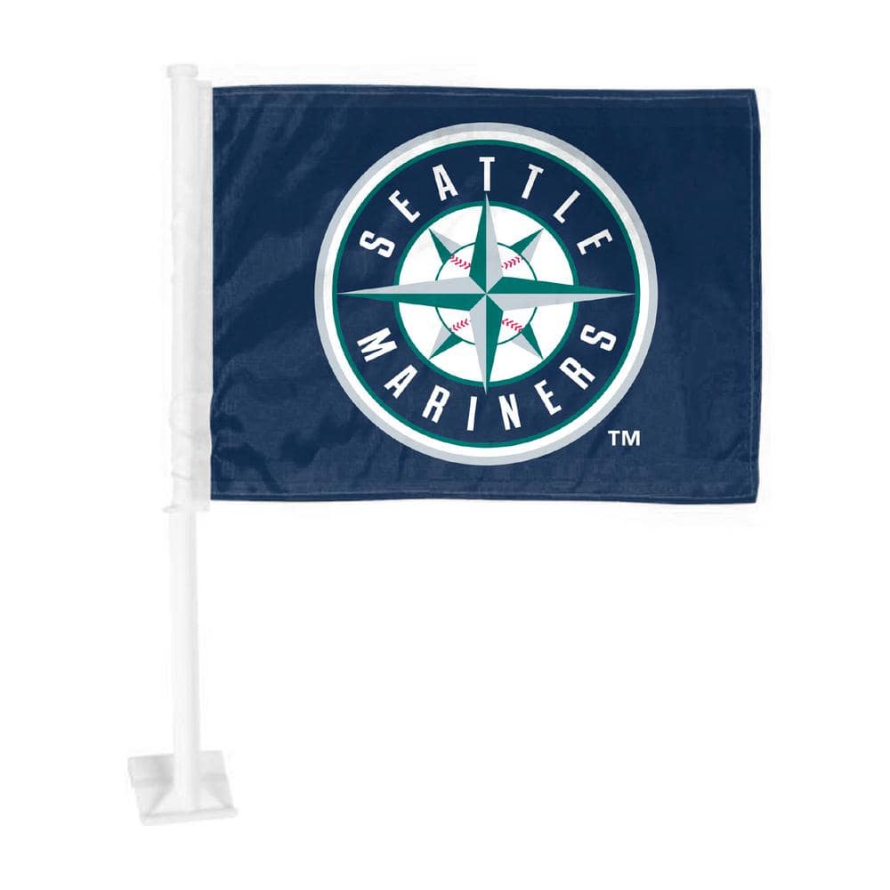 FANMATS MLB - Seattle Mariners Car Flag Large 1-Piece 11 in. x 14 in ...
