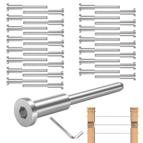 Afoxsos Invisible Cable Railing Kit 2 x 2 T316 Stainless Steel 30-Pack ...