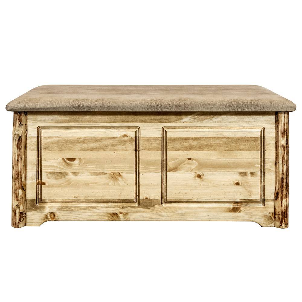 MONTANA WOODWORKS Glacier Country Collection Brown Small Blanket Chest ...
