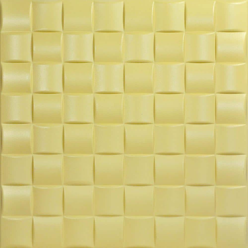 A La Maison Ceilings Cobblestone Concord Ivory 1.6 ft. x 1.6 ft ...