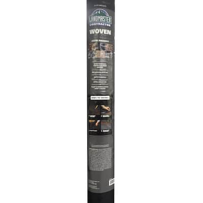 Landmaster 6 ft. x 100 ft. Woven Contractor Ground Cover Weed Barrier ...
