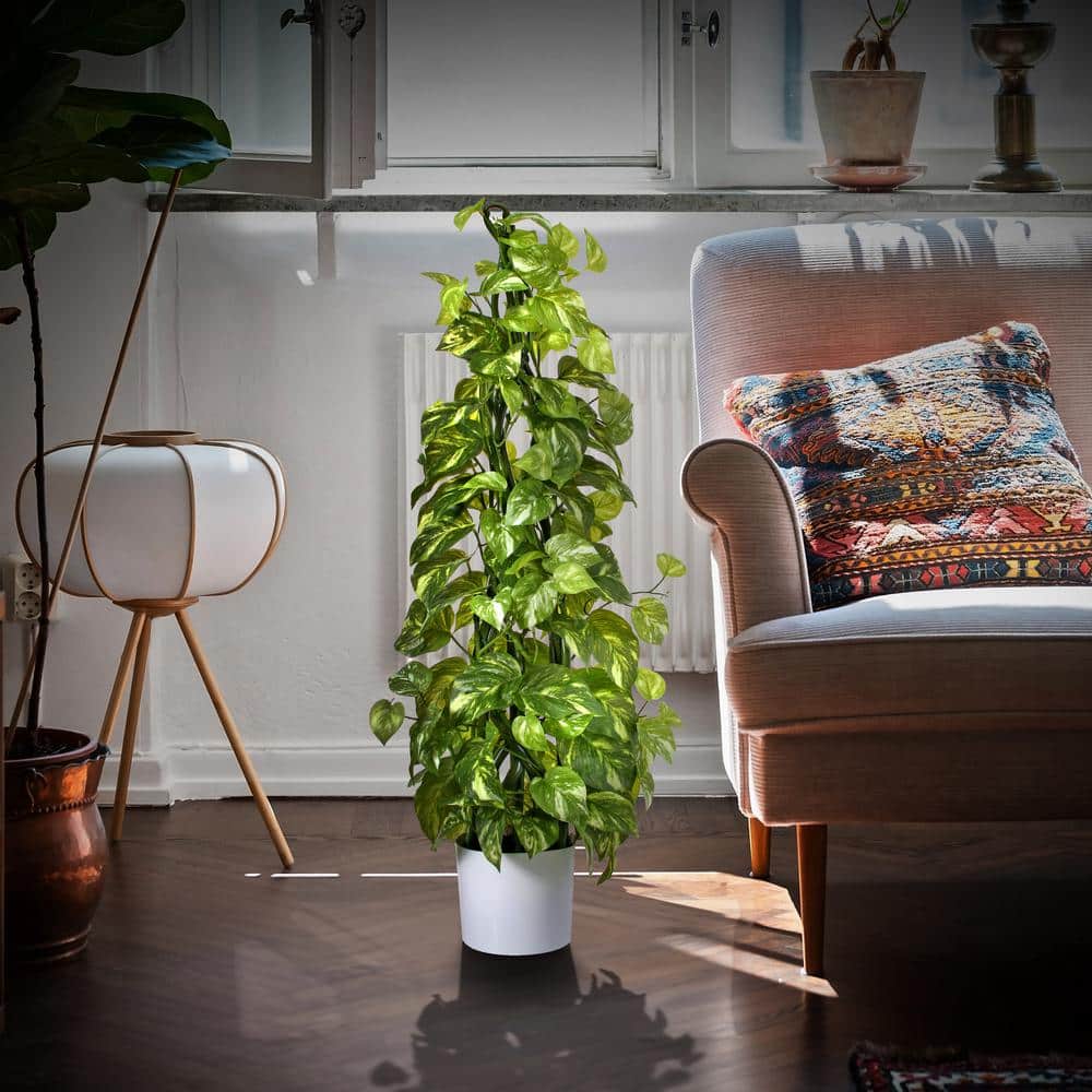 Regency International 3 ft. Green Artificial Climbing Pothos in Pot ...