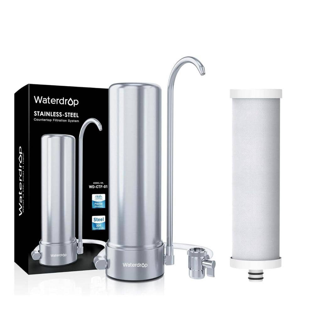 Waterdrop NSF/ANSI 42 and 372 Certified5-Stage Stainless Steel Faucet Water Filter,Reduce 99% ...