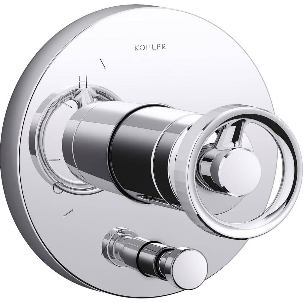 KOHLER Components 1-Handle Valve Handle Trim Kit in Polished Chrome ...