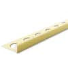 TrimMaster Satin Gold 3/8 in. x 98-1/2 in. Aluminum L-Shaped Tile ...