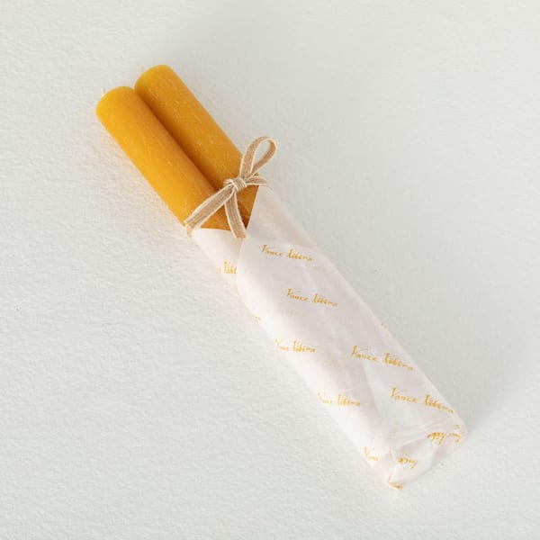 Vance Kitira 10" Brown Sugar Taper Candle Pair BST210BS - The Home Depot