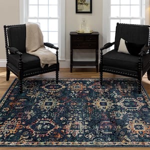 Home Decorators Collection Medallion Multi 7 ft. 10 in. x 10 ft. Indoor ...