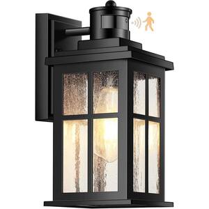 MOEPISY 1Pack Hardwired Dusk to Dawn Black Outdoor Post Light with Pier ...