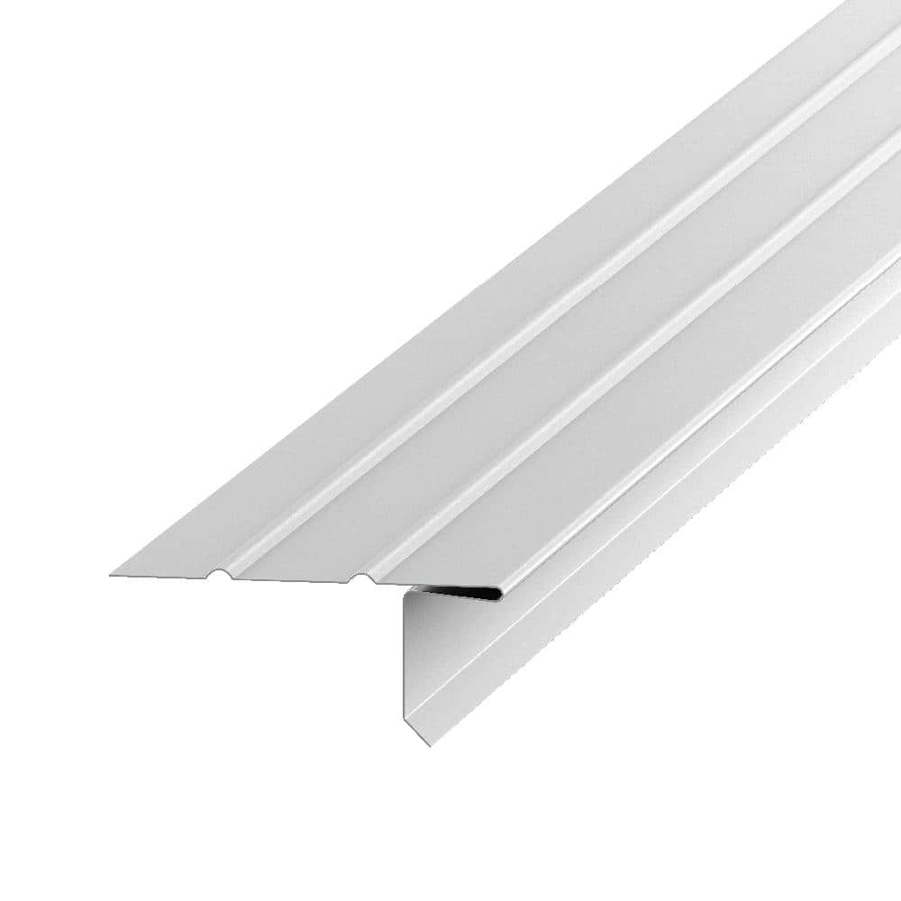 Amerimax Home Products F4.5 x 10 ft. White Galvanized Steel Drip Edge ...