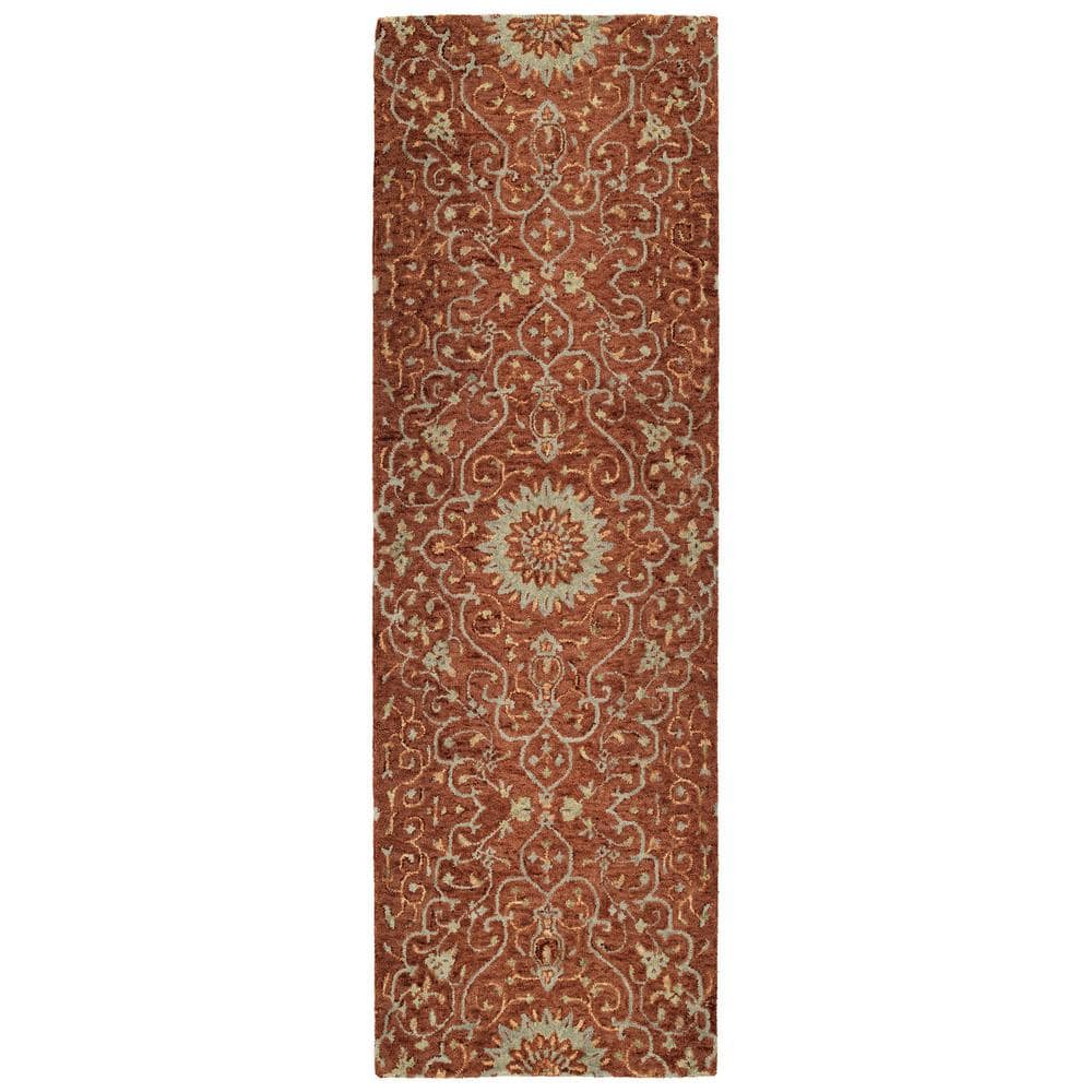 Kaleen Chancellor Brick 3 ft. x 8 ft. Runner Rug CHA01-06-268 - The ...
