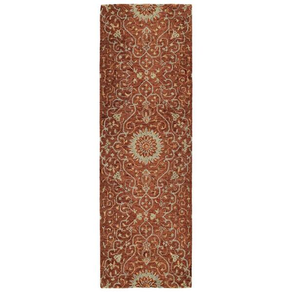 Kaleen Chancellor Brick 3 ft. x 8 ft. Runner Rug CHA01-06-268 - The ...