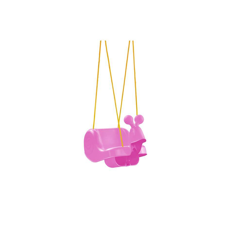 Creative Cedar Designs Pink Snail Baby and Toddler Bucket Seat Swing ...